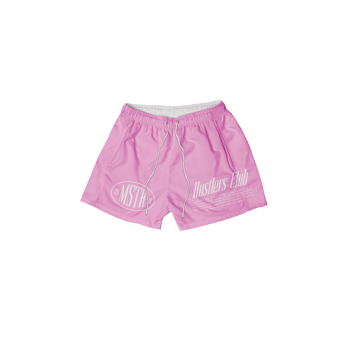 MSTR - HUSTLER COLLECTION MESH SHORT (PINK-WHITE) – MSTRShop